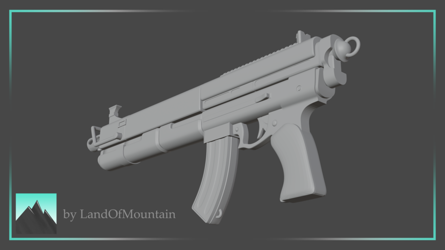 3D Printed Final Fantasy VII - Shinra Infantryman - Rifle by ...