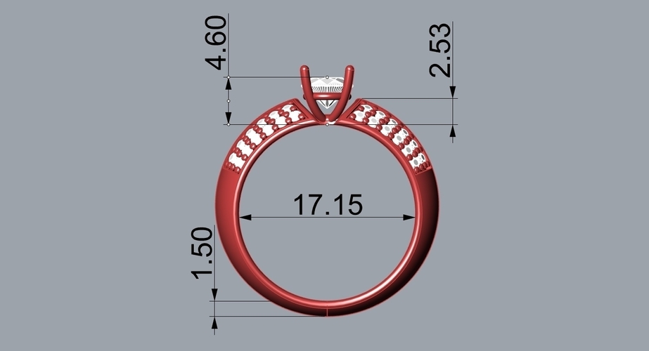 3D Printed DIAMOND RING by Leandro Paixão | Pinshape