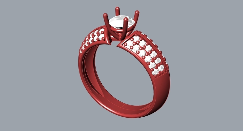 3D Printed DIAMOND RING by Leandro Paixão | Pinshape