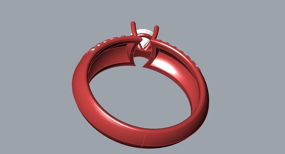 3D Printed DIAMOND RING by Leandro Paixão | Pinshape