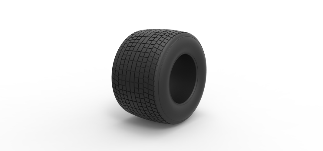 3D Printed Dirt Sprint racing tire 6 Scale 1:25 by CosplayItemsRock ...