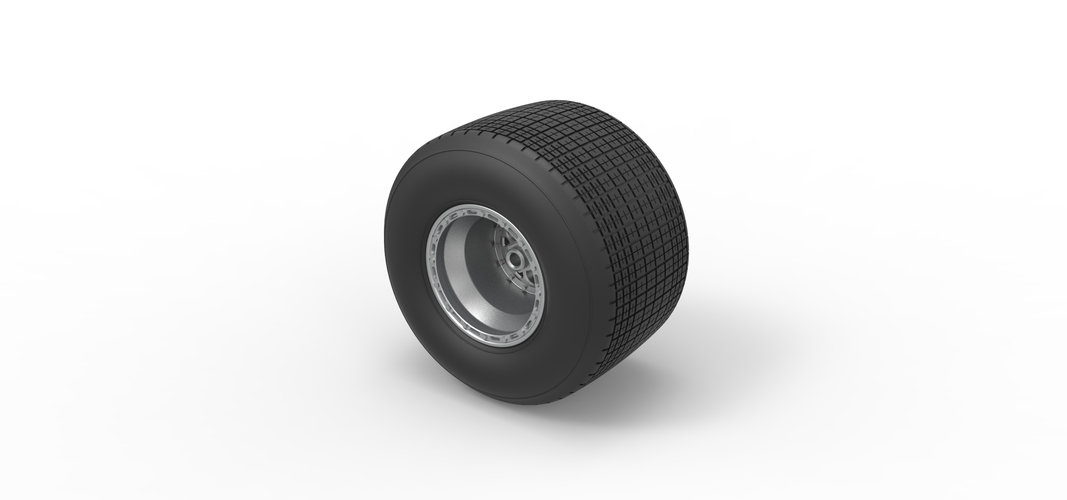3D Printed Rear wheel from Sprint car Version 2 Scale 1:25 by ...