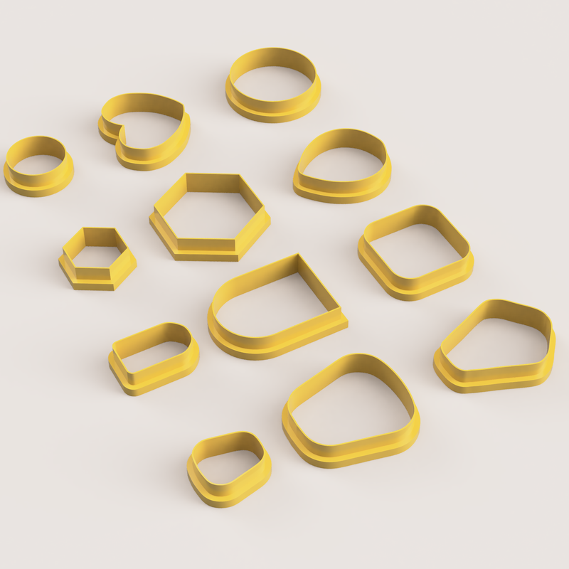 SIMPLE FORMS SET POLYMER CLAY CUTTER - Pinshape