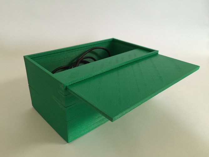 3D Printed Storage Box with Sliding Lid by EnterpriseXD | Pinshape