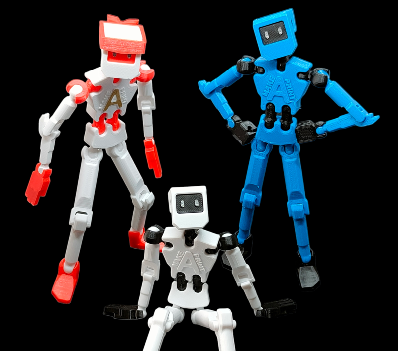 EASY TO PRINT - ACTION FIGURE (FULLY ARTICULATED PLA) - Pinshape