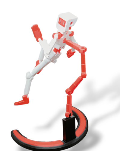 3D Printed EASY TO PRINT - ACTION FIGURE (FULLY ARTICULATED PLA) by ...