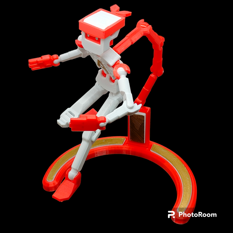 EASY TO PRINT - ACTION FIGURE (FULLY ARTICULATED PLA) - Pinshape