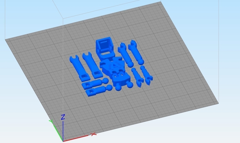 3D Printed EASY TO PRINT - ACTION FIGURE (FULLY ARTICULATED PLA) by ...