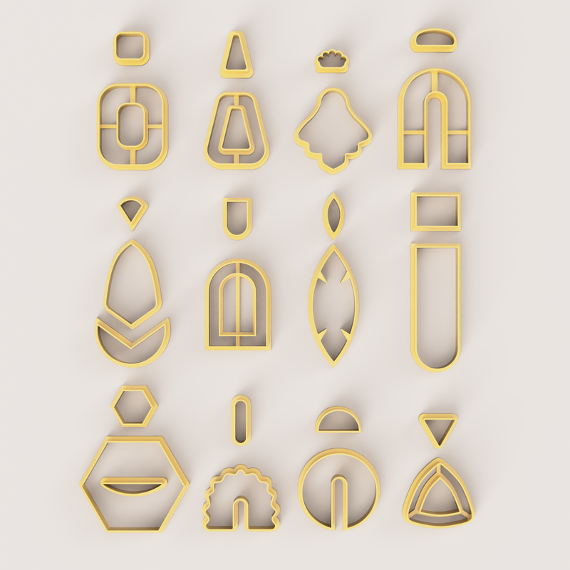 MEGA SUPER POLYMER CLAY CUTTER SET - Pinshape