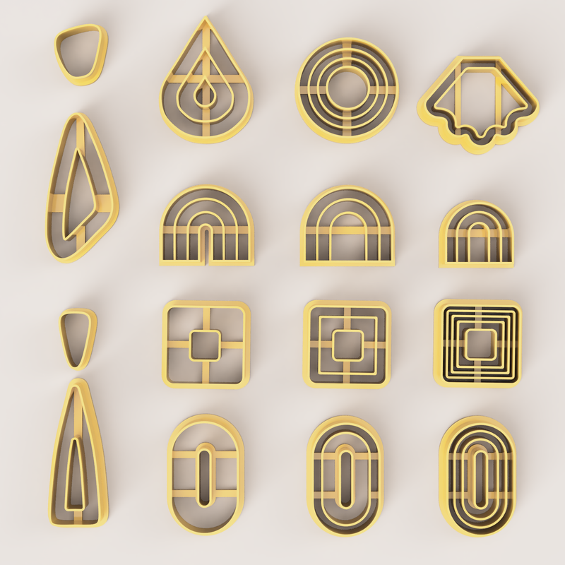 MEGA SUPER POLYMER CLAY CUTTER SET - Pinshape