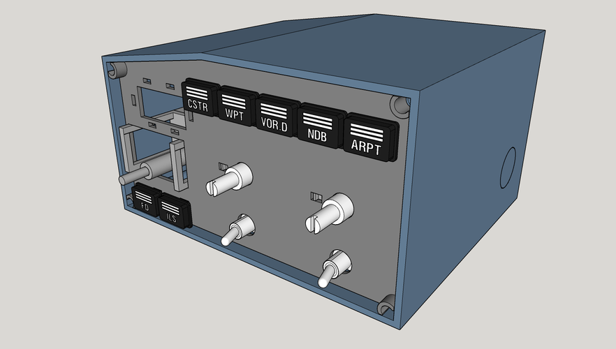3D Printed A320 EFIS control panel - CPT and FO by Ran Petel | Pinshape