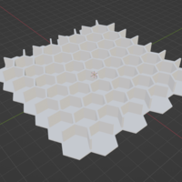 3D Printed Hexagon Cut by Unity Man | Pinshape