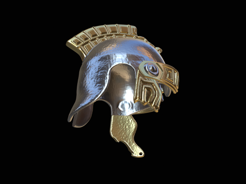 3. very broken Helmet rome Antiquity - Pinshape