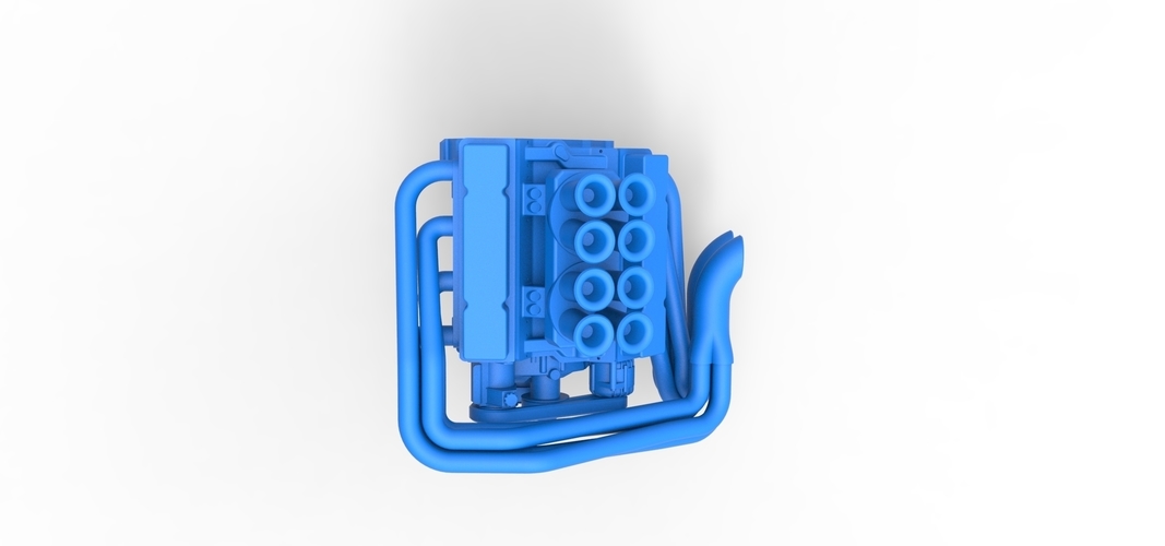 3D Printed Engine V8 for Supermodified race car 1:25 by TechItemsRock ...