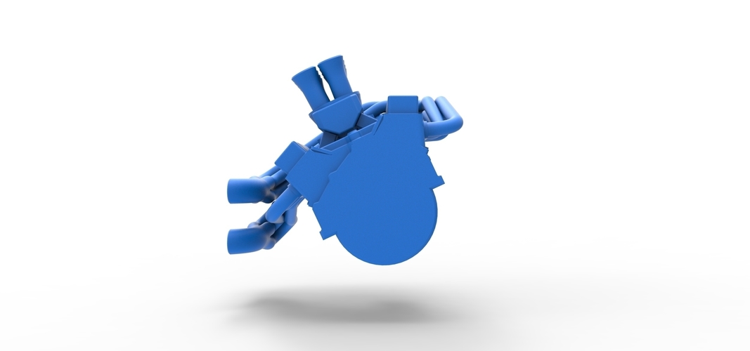 3D Printed Engine V8 for Supermodified race car 1:25 by TechItemsRock ...