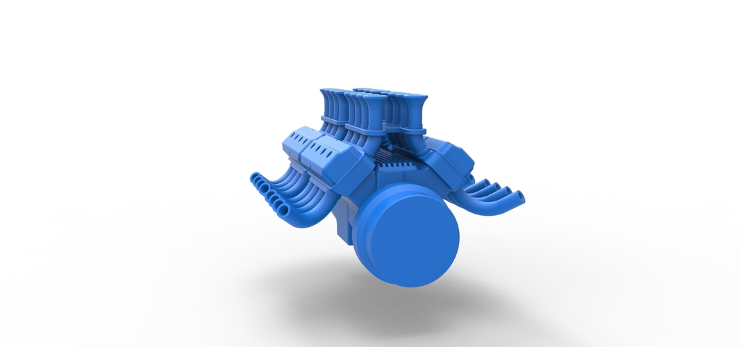 3D Printed Diecast engine 2 V8 Version 4 Scale 1:25 by TechItemsRock ...