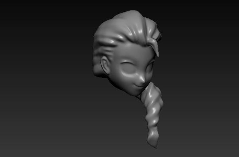Elsa Head Sculpt - Pinshape