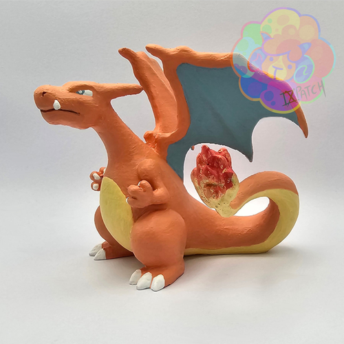 3D Printed Retro Charizard - Pokémon Red Version Artwork by IXPatch ...