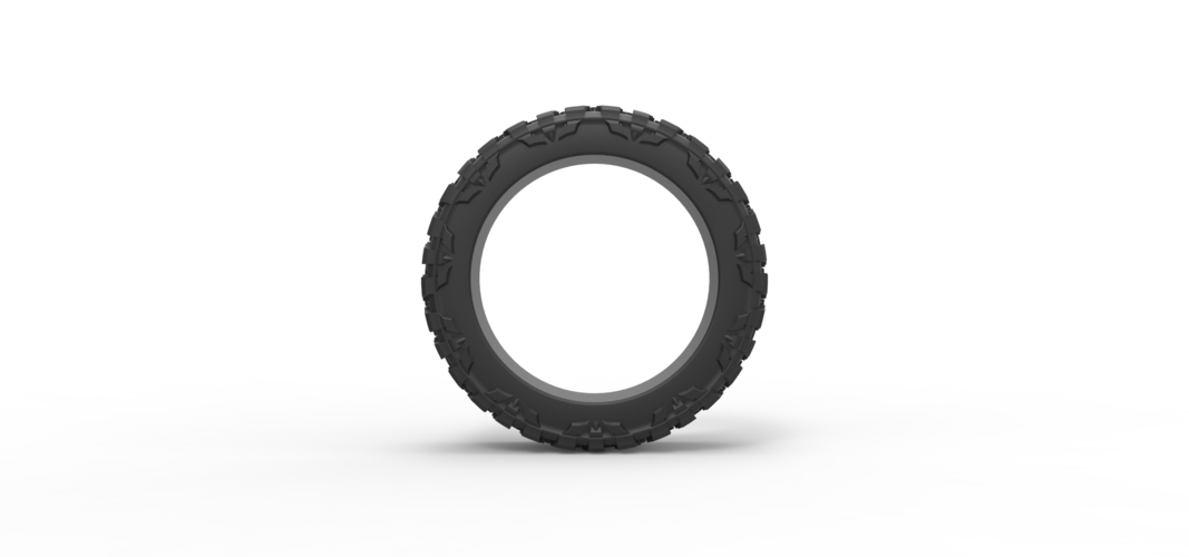 3D Printed Diecast offroad tire for pickup semi wheel Scale 1:25 by ...