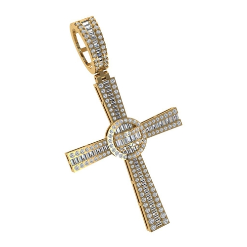3D Printed HIP HOP CROSS PENDANT by vr3d | Pinshape
