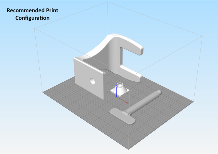 3D Printed Baby Activity Saucer Toy Clamp by libertybydesignllc | Pinshape
