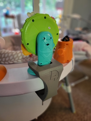 3D Printed Baby Activity Saucer Toy Clamp by libertybydesignllc | Pinshape
