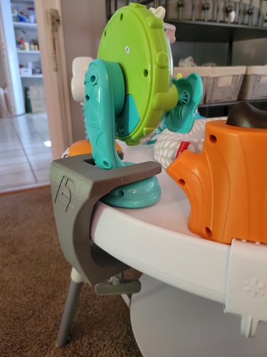3D Printed Baby Activity Saucer Toy Clamp by libertybydesignllc | Pinshape