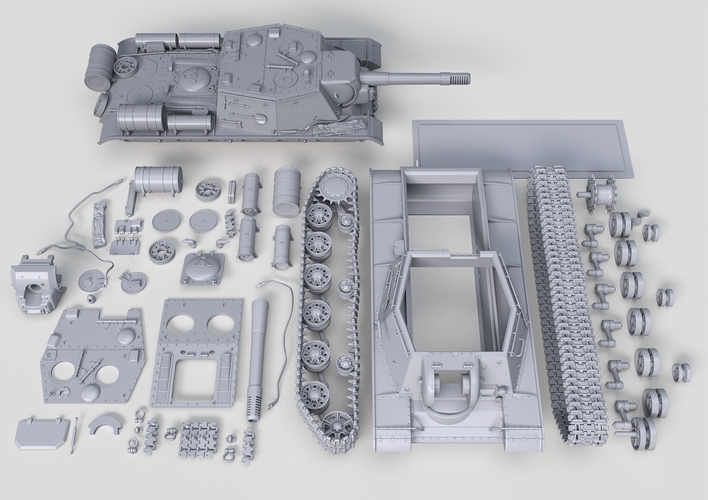 3D Printed SU-152 by Zenislew | Pinshape