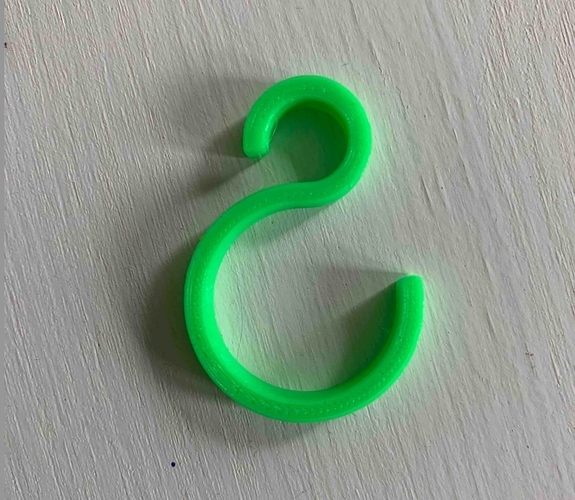 3D Printed Parametric S Hook. Freecad. Fusion360. OnShape. by Robin ...
