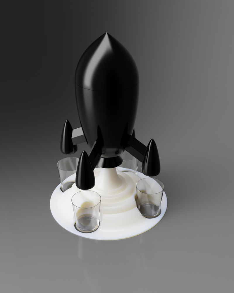 Shot Dispenser Rocket - Pinshape