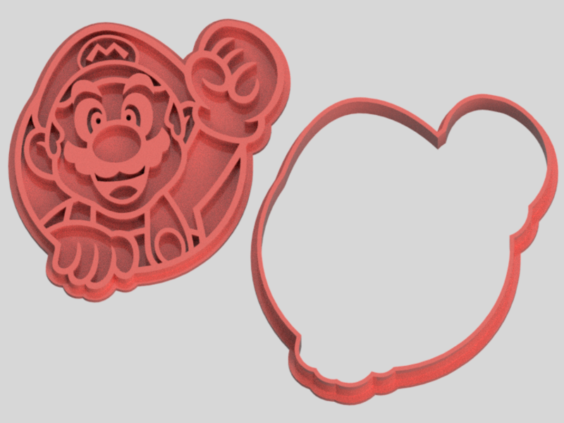 Mario cookie cutter - Pinshape