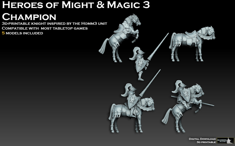 Heroes of Might and Magic 3 Champion - Pinshape