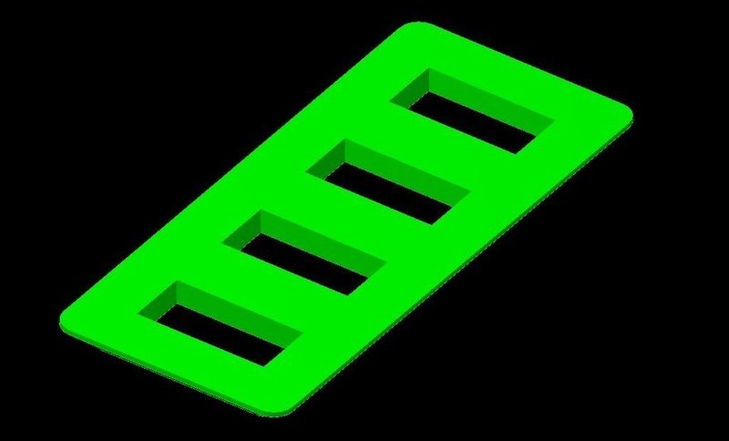 4x Usb port frame - Pinshape