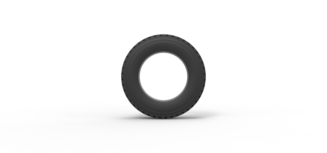3D Printed Semi truck tire 7 Scale 1:25 by TechItemsRock | Pinshape
