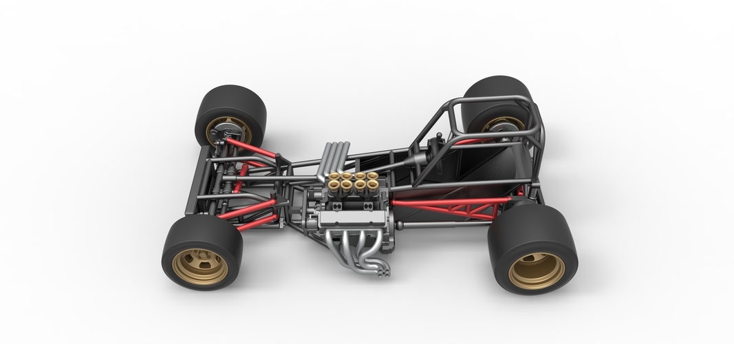 3D Printed Supermodified front engine race car Base 1:25 by ...