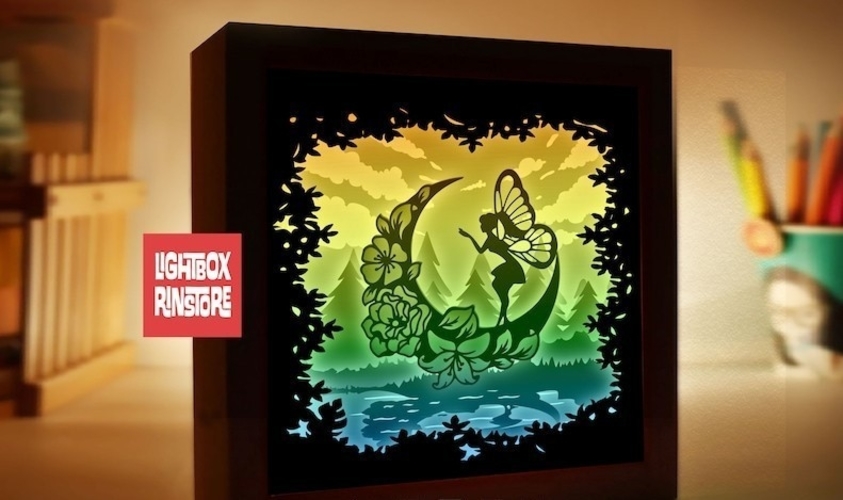 3D Printed Tinker Bell Fairy light box by jesus lopez norte | Pinshape