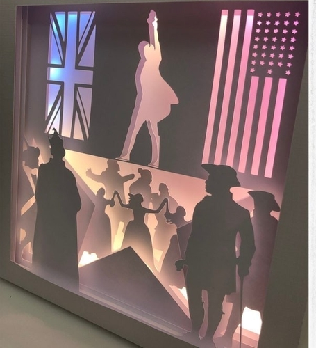 3D Printed hamilton lightbox by jesus lopez norte | Pinshape