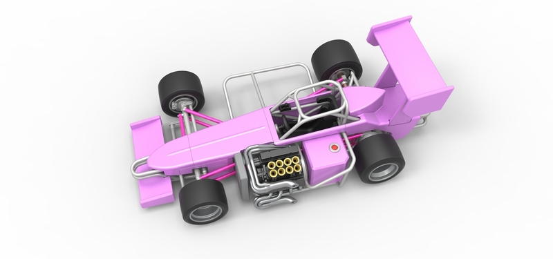 Supermodified front engine race car V2 Scale 1:25 - Pinshape