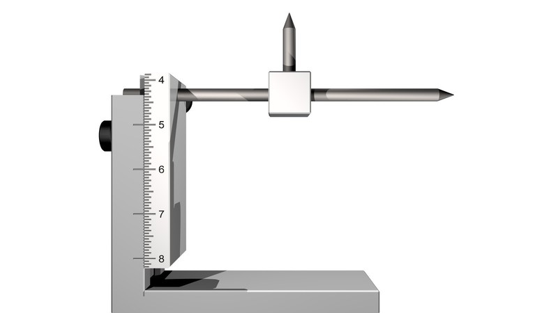 Distance gauge with all parts and fasteners - Pinshape