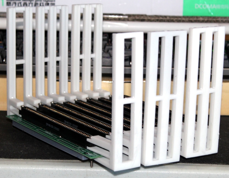 9-Slot Card Guide for Bottom & Mid Flange Edge Connectors - Pinshape