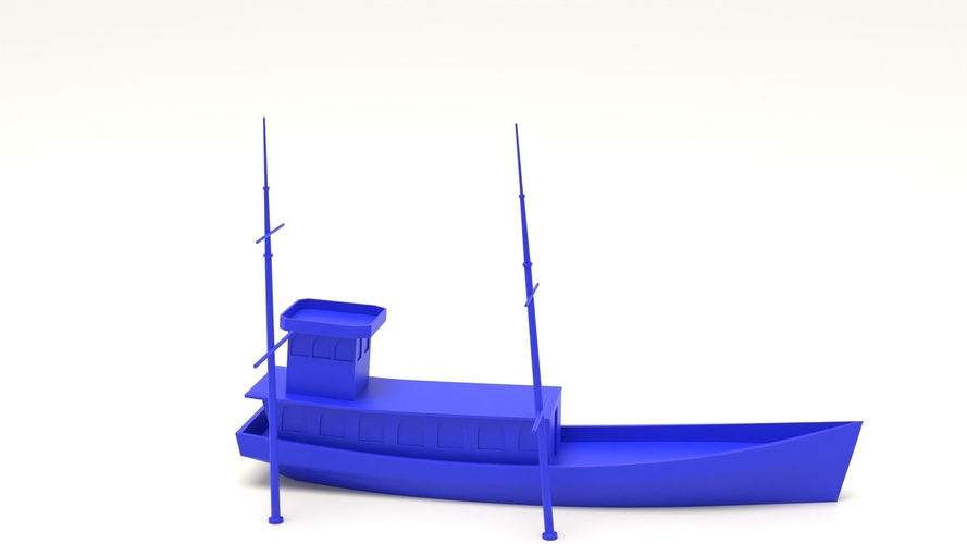 3D Printed Pirate - a simple model of a cruise ship from Kolobrzeg ...