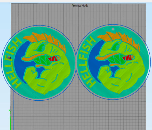 3D Printed HELLFISH LOGO by FJV3d | Pinshape