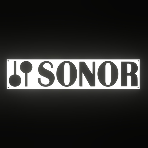 3D Printed SONOR LOGO by FJV3d | Pinshape