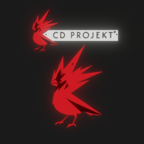 3D Printed CD PROJECT RED LOGO by FJV3d | Pinshape