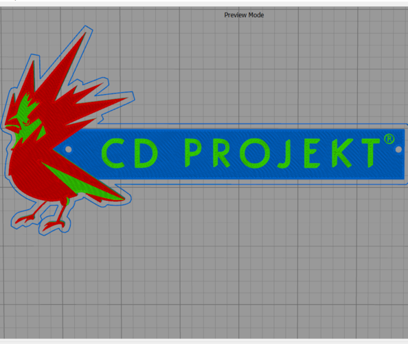 3D Printed CD PROJECT RED LOGO by FJV3d | Pinshape
