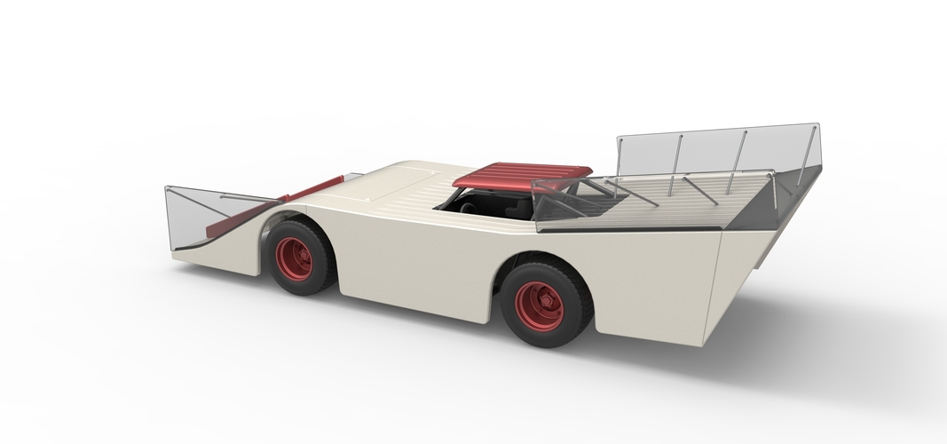 3D Printed Vintage Outlaw dirt late model race car 1:25 by ...