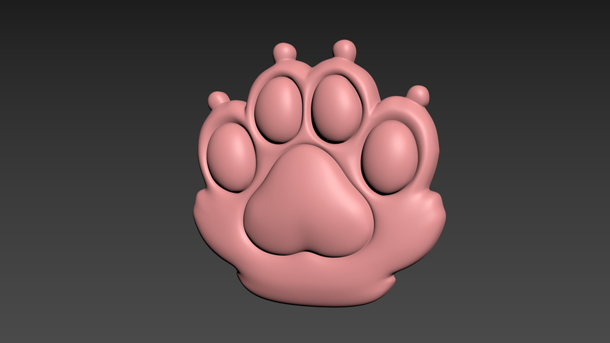 3D Printed Cat Paw by Relief | Pinshape
