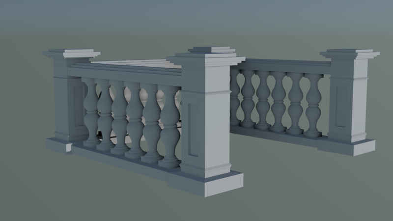 Balustrade railing 3D - Pinshape