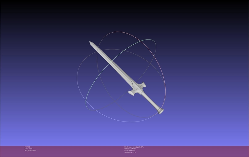 3D Printed RWBY Jaune Arc Sword by julian-danzer | Pinshape