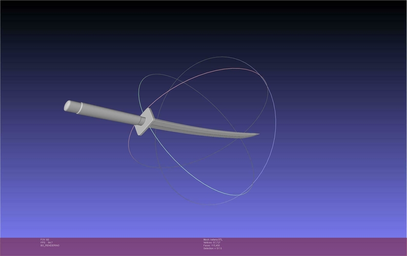 3D Printed Dr Stone Katana Printable Assembly by julian-danzer | Pinshape
